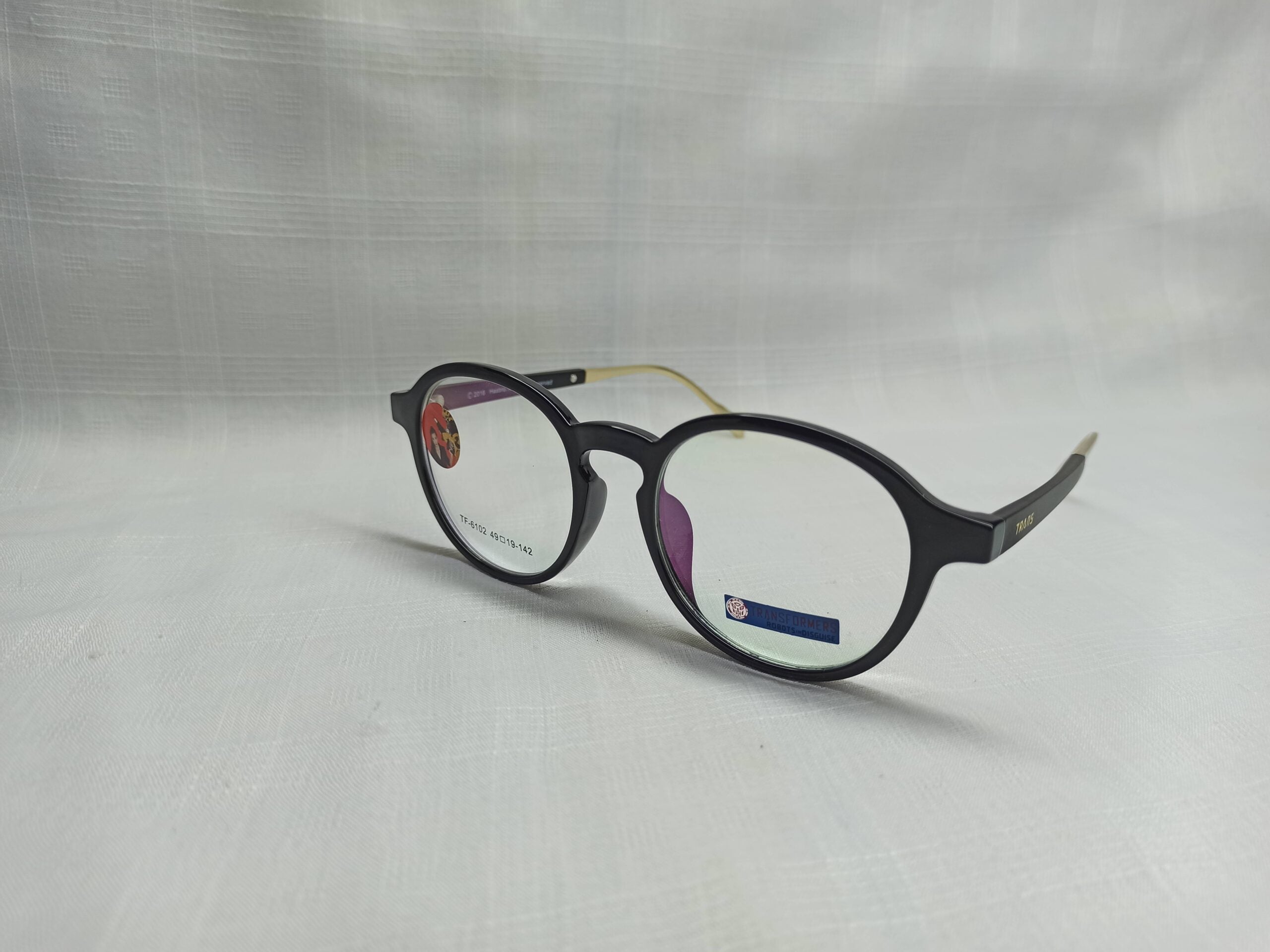 Transformers - EF45 - Round - Black - Unisex - Eyewear