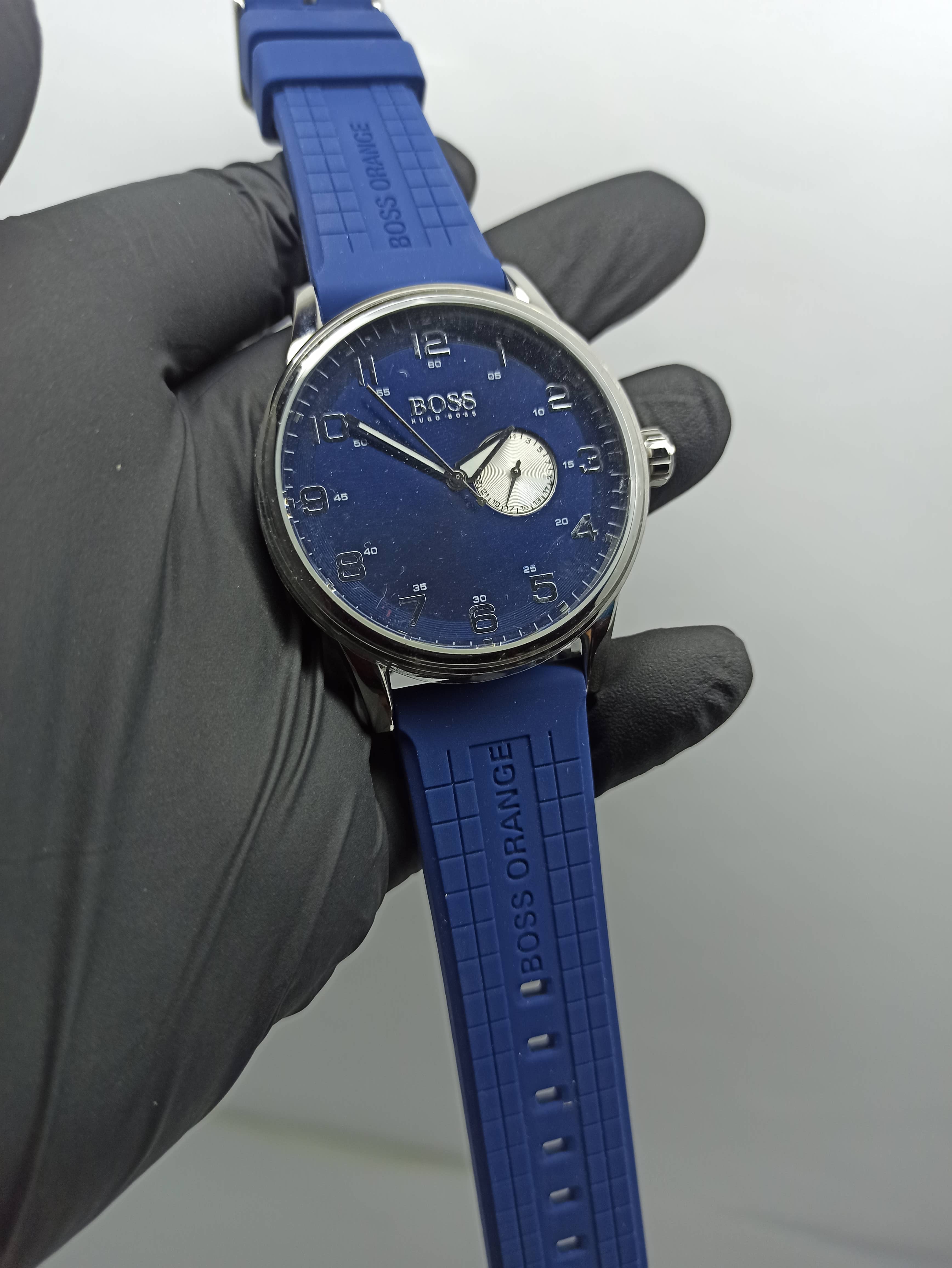 Hugo Boss - Original - Blue/Silver - Silicone Strap - 43mm - Quartz