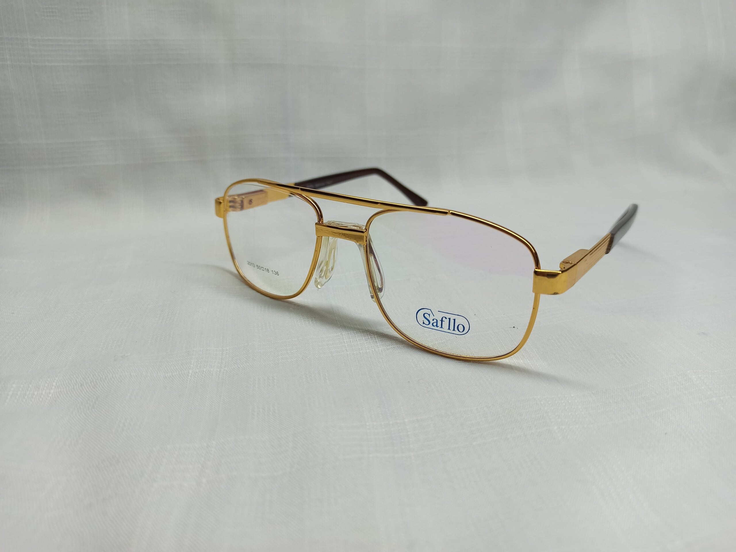 Safilo - EF42 - Golden/Brown - Metal - Men - Eyewear