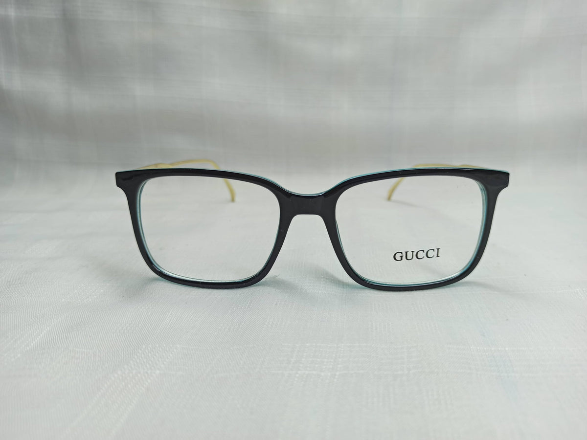 Gucci - EF82 - Golden/Blue - Square - Women - Eyewear – CHECKOUT