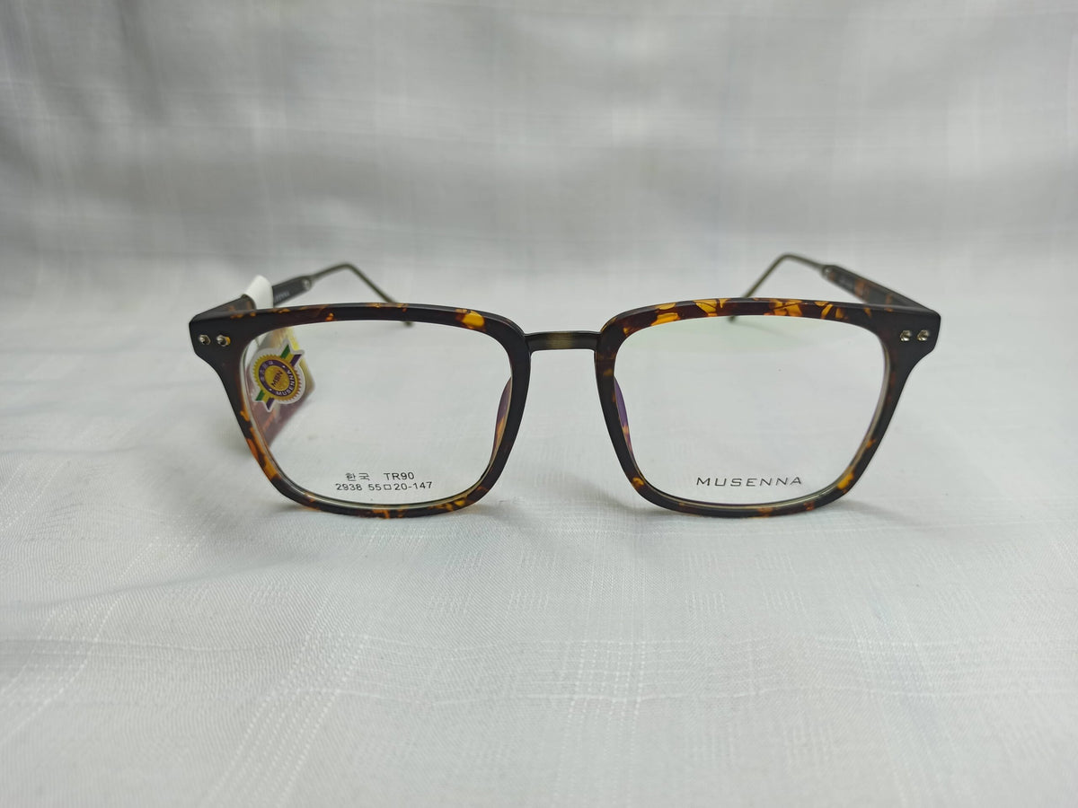Musenna - EF84 - Square - Leopard Print - Unisex - Eyewear – CHECKOUT